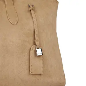 LAMBERT Britneyvegan Suede Tote Bag - Beige