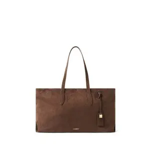 LAMBERT Vegan Suede Tote Bag - Chocolate