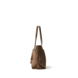 LAMBERT Vegan Suede Tote Bag - Taupe