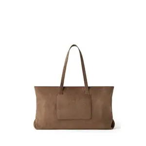 LAMBERT Vegan Suede Tote Bag - Taupe