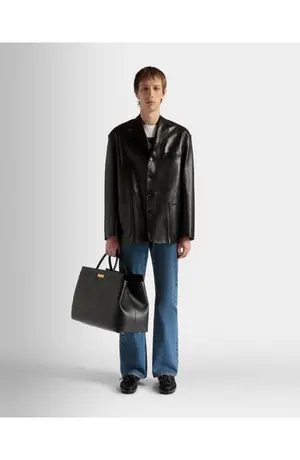 Bally Jacket In Calf Leather