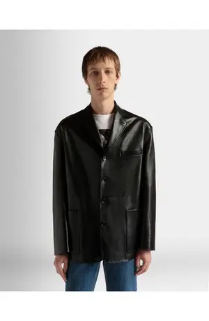 Bally Jacket In Calf Leather