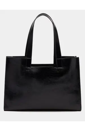 Bally Easy Tote Bag In Plain Leather