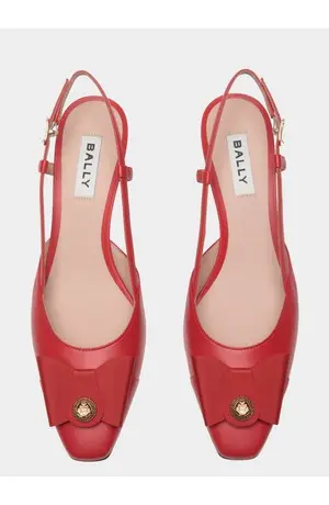 Bally B-bow Slingback Pump In Leather