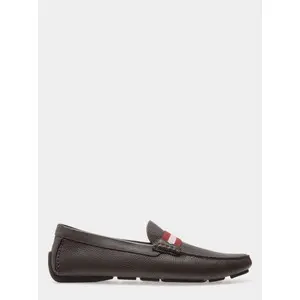 Bally Driver In Grained Calf Leather - Gray