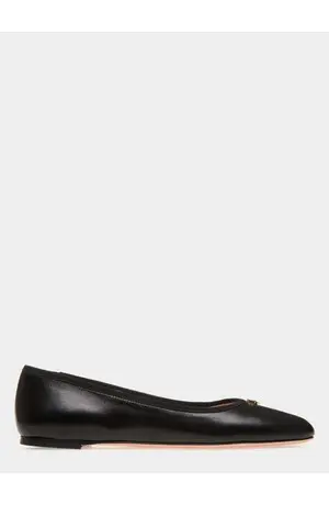 Bally Rina Flat In Nappa Leather - Black