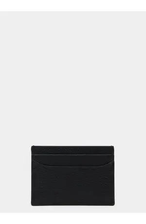 Bally Essential Card Holder In Grained Leather