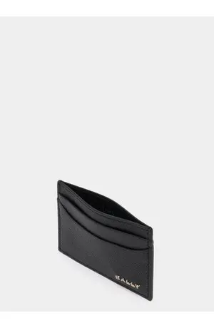 Bally Essential Card Holder In Grained Leather