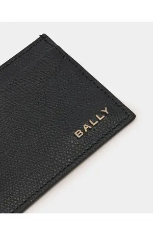 Bally Essential Card Holder In Grained Leather