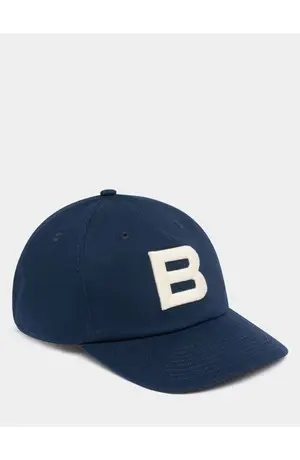 Bally Baseball Hat In Cotton With A Logo - Blue