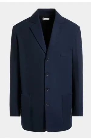 Bally Blazer In Cotton Blend - Blue