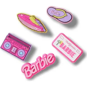 CROCS X Barbie Retro 5-pack Jibbitz Shoe Charms - White