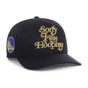 '47 Brand Seen Golden State Warriors Sorry I Was Hooping Hitch Adjustable Hat - Black
