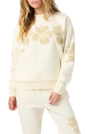 O'Neill Lei Floral Graphic Sweatshirt - Winter White