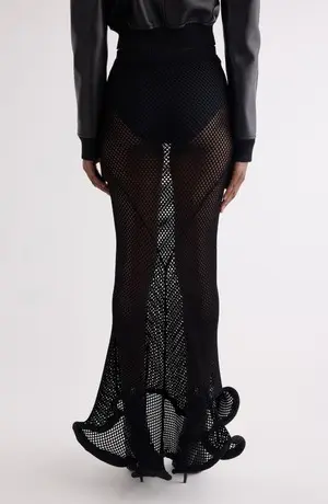 Givenchy Kickback Mesh Maxi Skirt