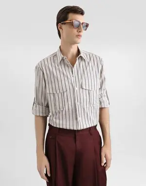 Dolce & Gabbana Striped Martini Shirt - Multicolor