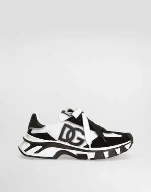 Dolce & Gabbana Dg Country Road Nylon And Leather Sneakers - Multicolor