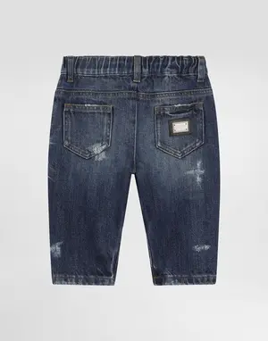 Dolce & Gabbana Washed Denim Trousers