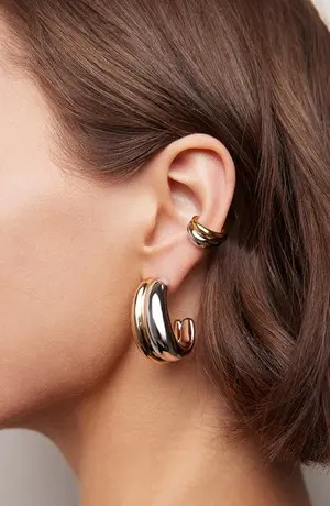 JENNIFER FISHER Chavez Two-tone Ear Cuff