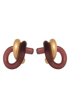 REISS Pixie Polished Knot Earrings