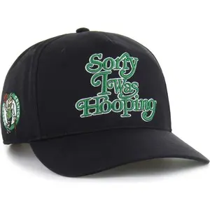 '47 Brand Seen Boston Celtics Sorry I Was Hooping Hitch Adjustable Hat - Black