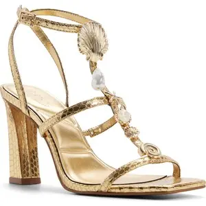 Aldo Taylar Ankle Strap Sandal - Gold