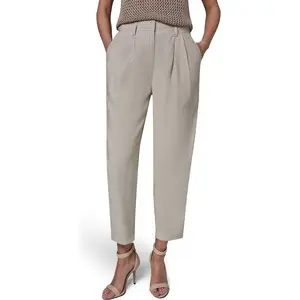 Donna Karan New York Pleated Crop Trousers - Tuscan Grey