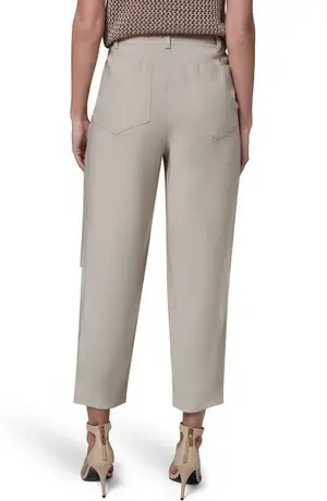 Donna Karan New York Pleated Crop Trousers - Tuscan Grey