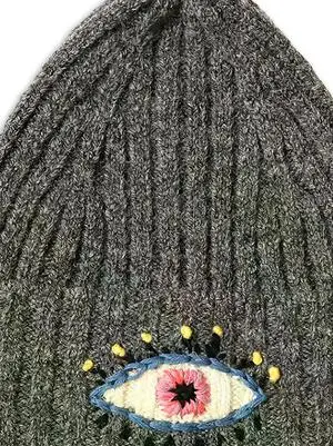 Kapital 5g Embroidered Wool Knit Beanie