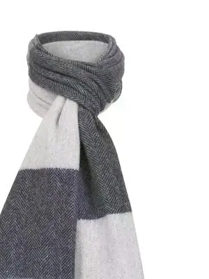 CHELSEY IMPORTS Striped Fringed Scarf