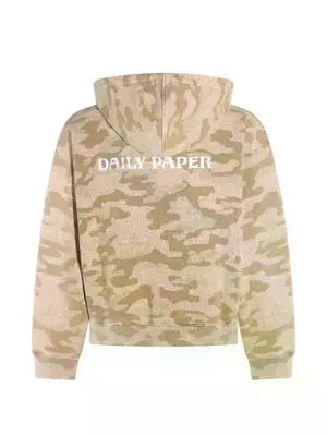 DAILY PAPER Camo-print Zip-up Hoodie