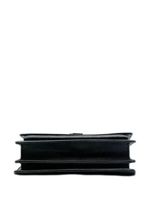 Saint Laurent 2012-2025 Medium Grained Calfskin Monogram Sunset Crossbody Bag