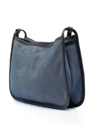 Fendi 2000-2010 Denim Pochette Crossbody Bag