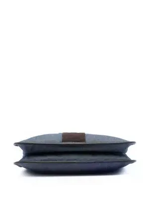 Fendi 2000-2010 Denim Pochette Crossbody Bag
