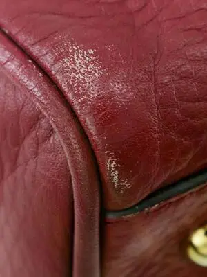 Loewe 2010 Leather Anagram Satchel - Red