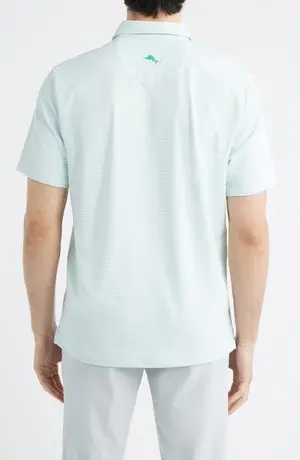 Tommy Bahama Catch The Wave Stripe Islandzone® Polo - Cloudless