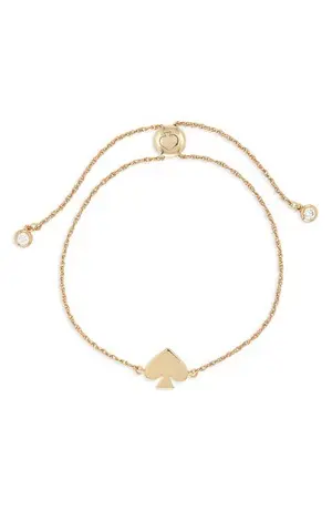 Kate Spade New York Spade Charm Slider Bracelet - Gold