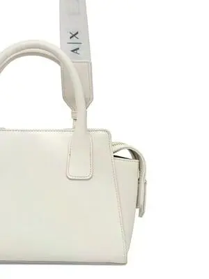 Armani Exchange Tag-detail Tote Bag - White
