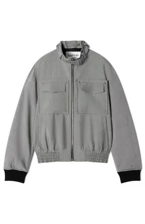 LANVIN Mohair Wool Jacket - Gray