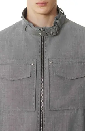 LANVIN Mohair Wool Jacket - Gray