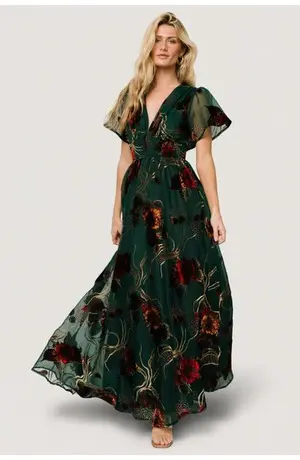 BALTIC BØRN Valen Maxi Dress - Jade Multi