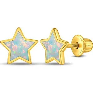 IN SEASON JEWELRY Star Stud Earrings With - Opal