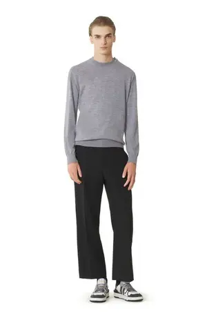LANVIN Black Merino Wool Sweater