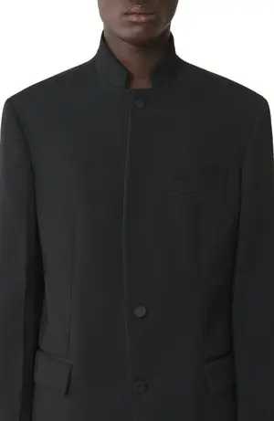 LANVIN Wool Jacket With Stand-up Collar