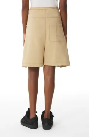 LANVIN White Cotton Bermuda Shorts