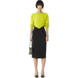 LANVIN Midi Skirt In Jersey - Black