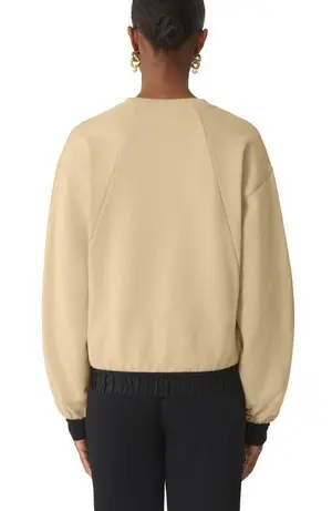 LANVIN Ribbon Detailed Sweatshirt - Sand
