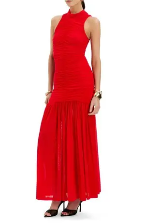 Bardot Orlana Mesh Maxi Dress