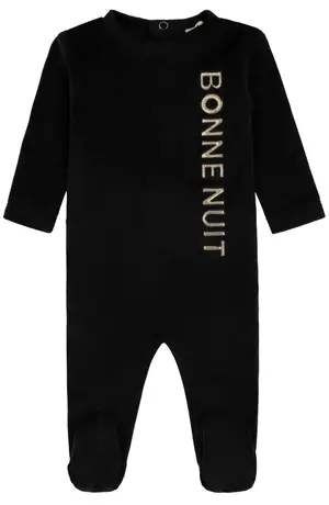 NOGGIWEAR Velour Footie - Black