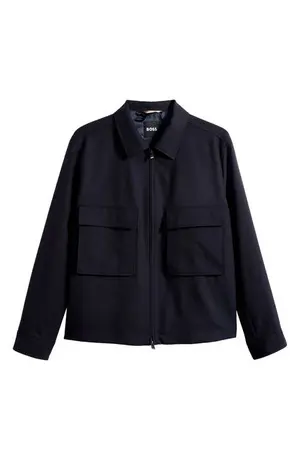 BOSS Carper Virgin Wool Shirt Jacket